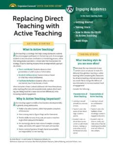 Quick Coaching Guide: Replacing Direct Teaching with Active Teaching | Responsive Classroom